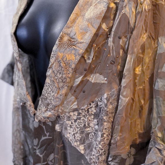 Violet Kay | Jackets & Coats | Vintage Violet Kay Olive Green Sheer ...